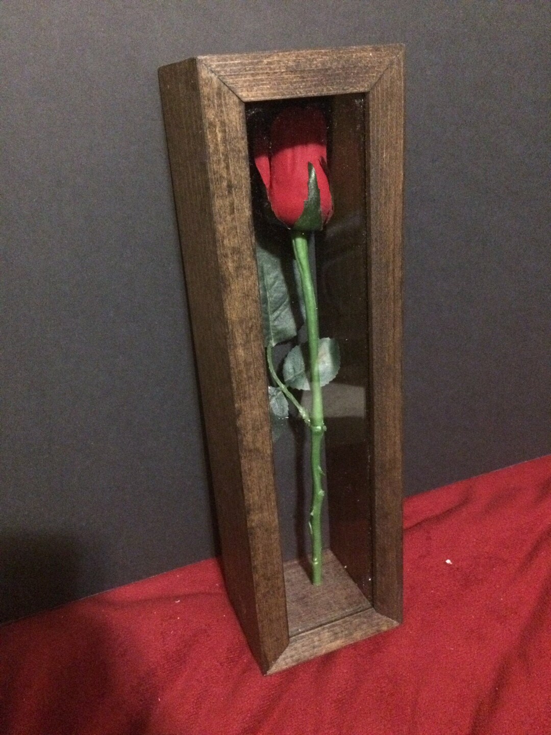 Flower Shadow Box, Custom Shadow Box, Rose Shadow Box - Etsy