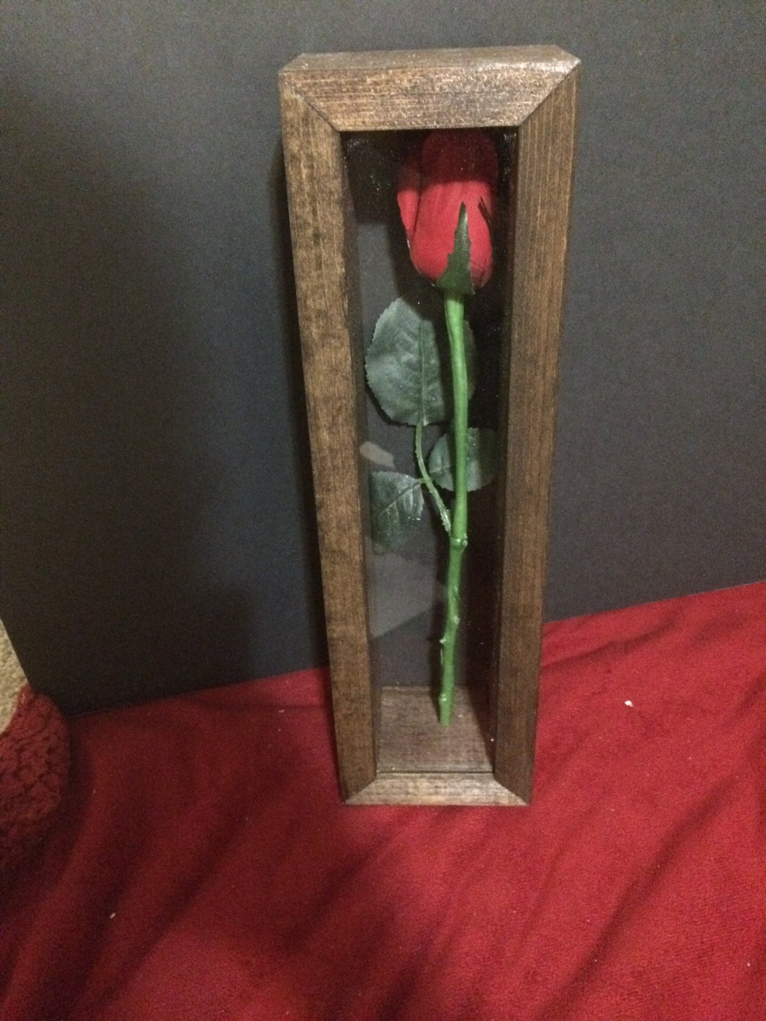 Flower Shadow Box, Custom Shadow Box, Rose Shadow Box - Etsy