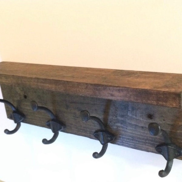 Rustic Coat Rack - Etsy