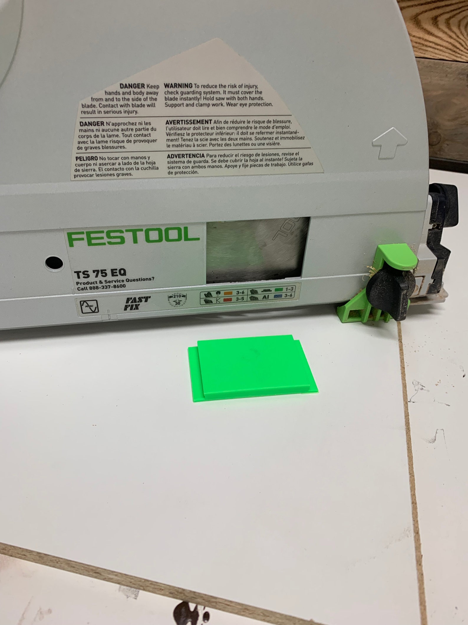 Festool Track Saw Guard Rail Package. Hose Clips and Saw Dust - Etsy