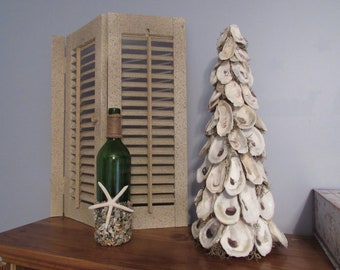 Beautiful Oyster Shell Christmas Tree, Coastal Christmas Decor, Coastal ...