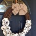 Oyster Shell Grapevine Wreath / Rustic Farmhouse Home Decor / - Etsy