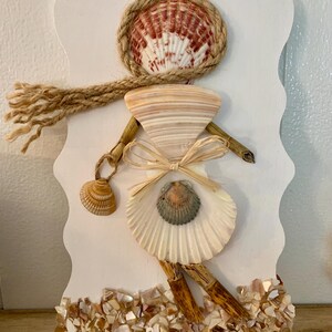 Seashell Beach Girl Wall Art / Coastal Gifts for Her / Beach House ...