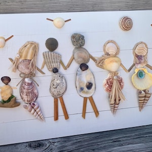 Seashell People Family Wall Art / Custom Family Tree / Birthday Wedding ...