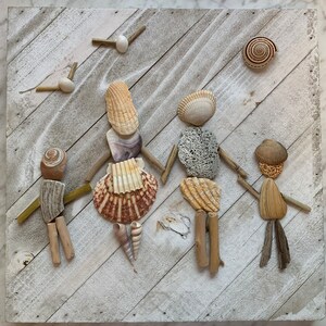 Mother Father Sons or Daughters Seashell People/ Customizeable Sea ...