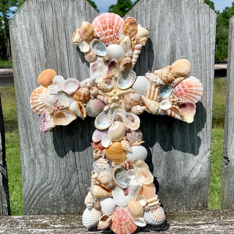 Seashell Cross - Etsy