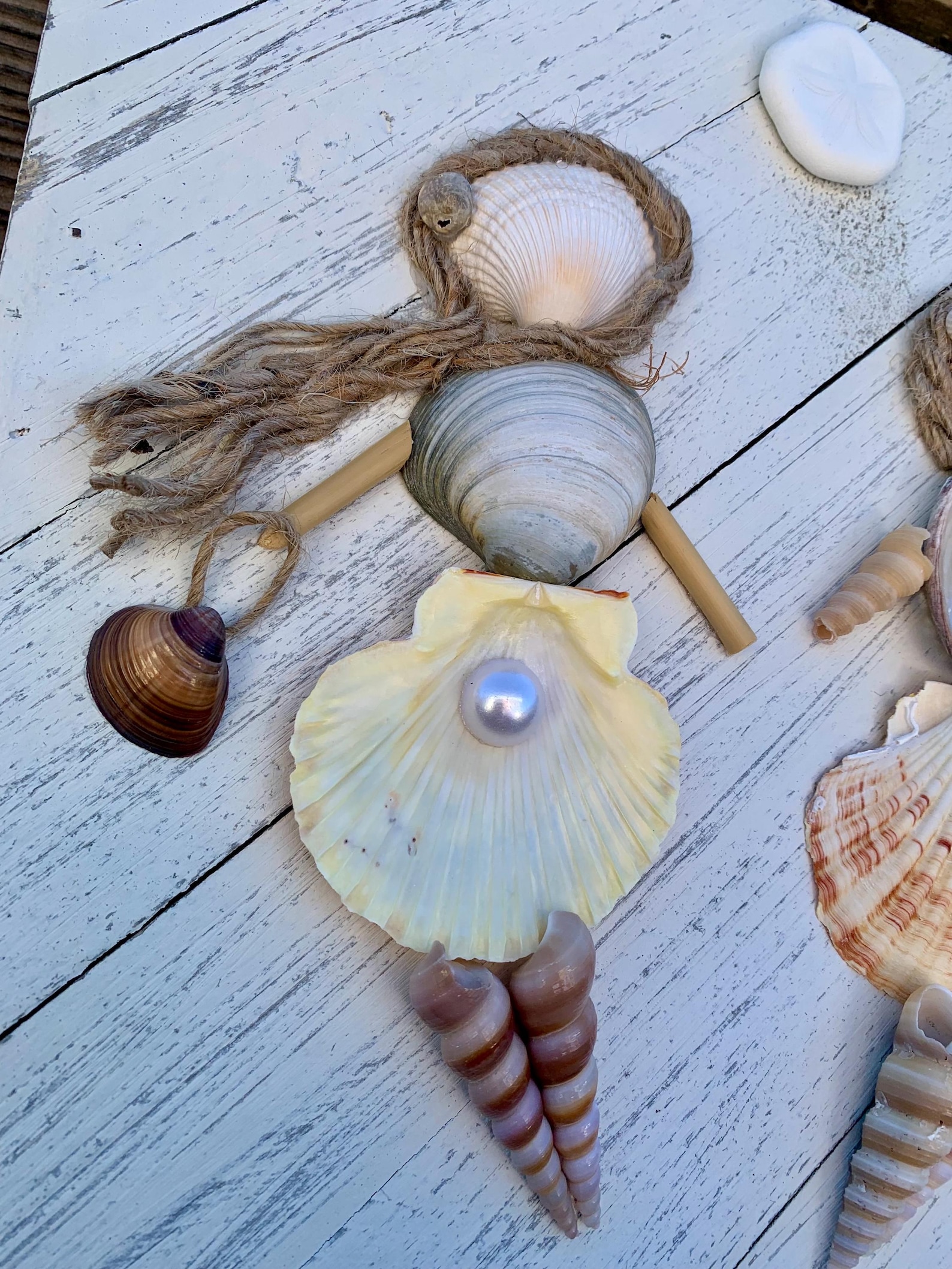 Seashell People Wall Art: Beach House Friends and Sisters Gift - Etsy
