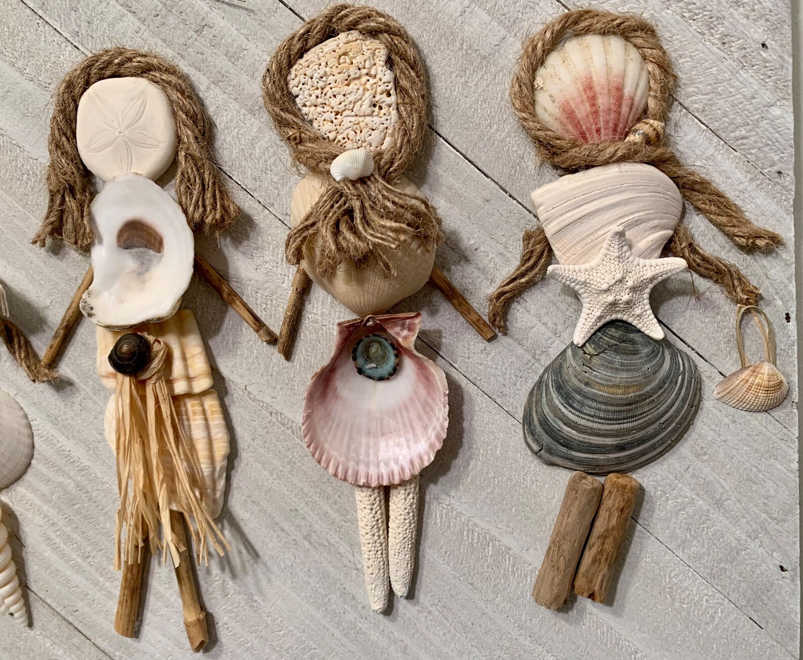 Seashell People Sign / Five Beach Sisters & Friends / Coastal Home Decor - Etsy