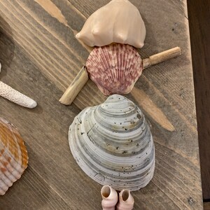 Seashell People Wall Decor, Beach Sisters Gift, Coastal Friendship Art ...