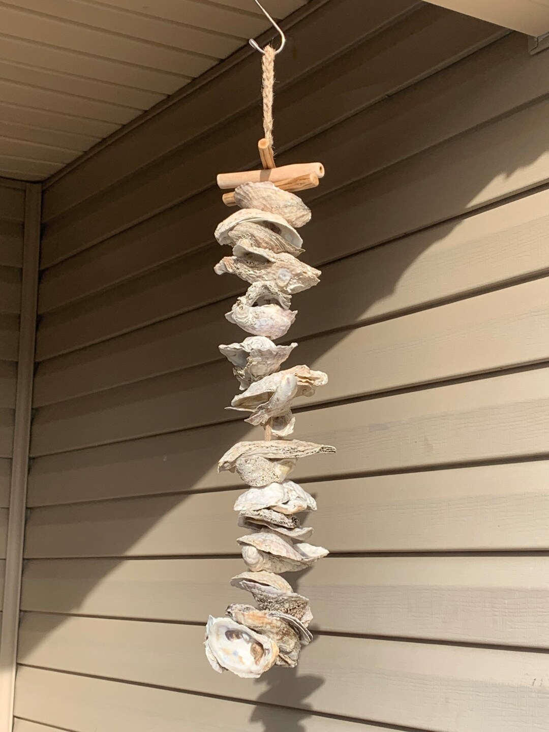 Oyster Shell Garland Home Decor / Oyster Shell Wind Chime - Etsy