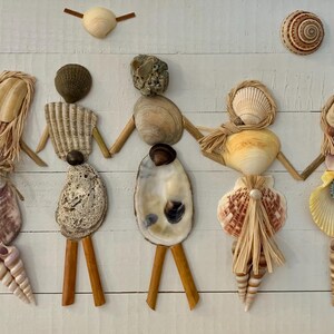 Seashell People Family Wall Art / Custom Family Tree / Birthday Wedding ...