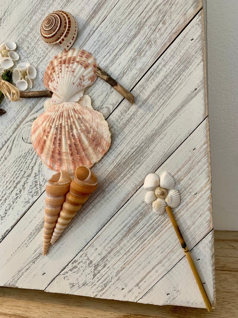 Seashell People Couple Wall Art, Beach Wedding Anniversary Gift - Etsy