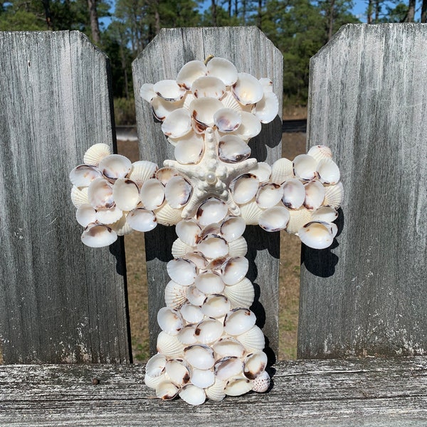 Seashell Cross - Etsy