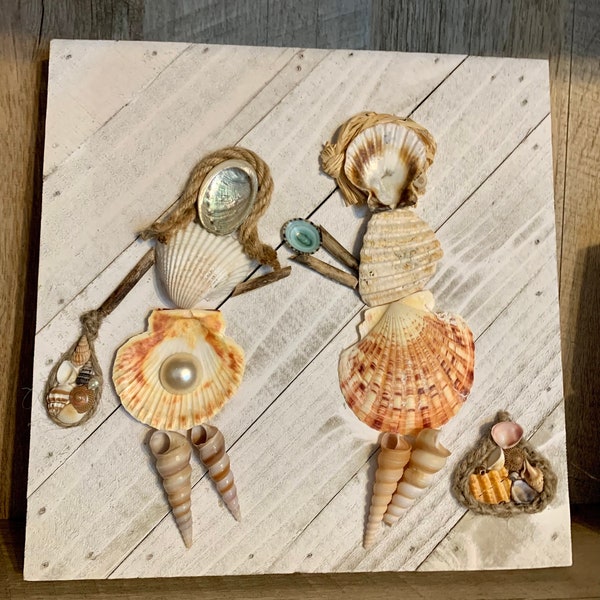 Shell Art People - Etsy