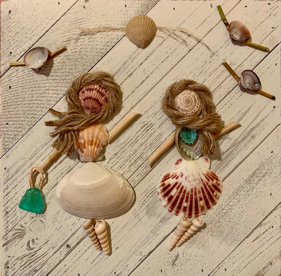 Seashell People / Sisters Friends Shell People / Mother Daughter - Etsy