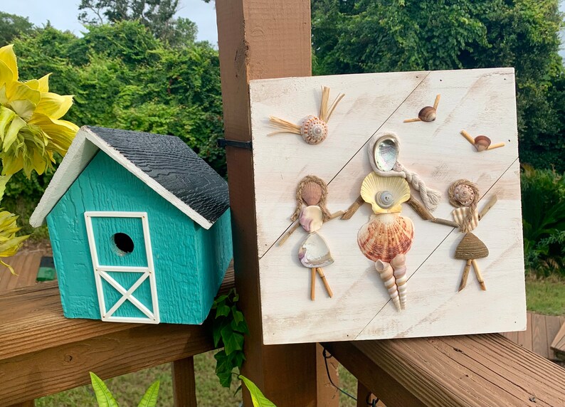 Seashell People Wall Art Decor / Grandmother / Mother & Daughters ...