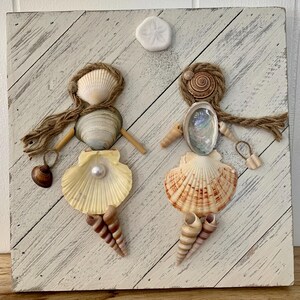 Seashell People Wall Art / Sisters Friends Seashell People Gifts ...