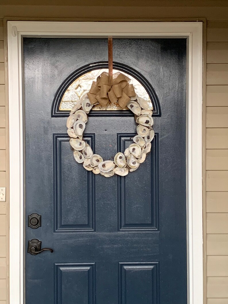 Oyster Shell Grapevine Wreath / Nautical Rustic Farmhouse - Etsy