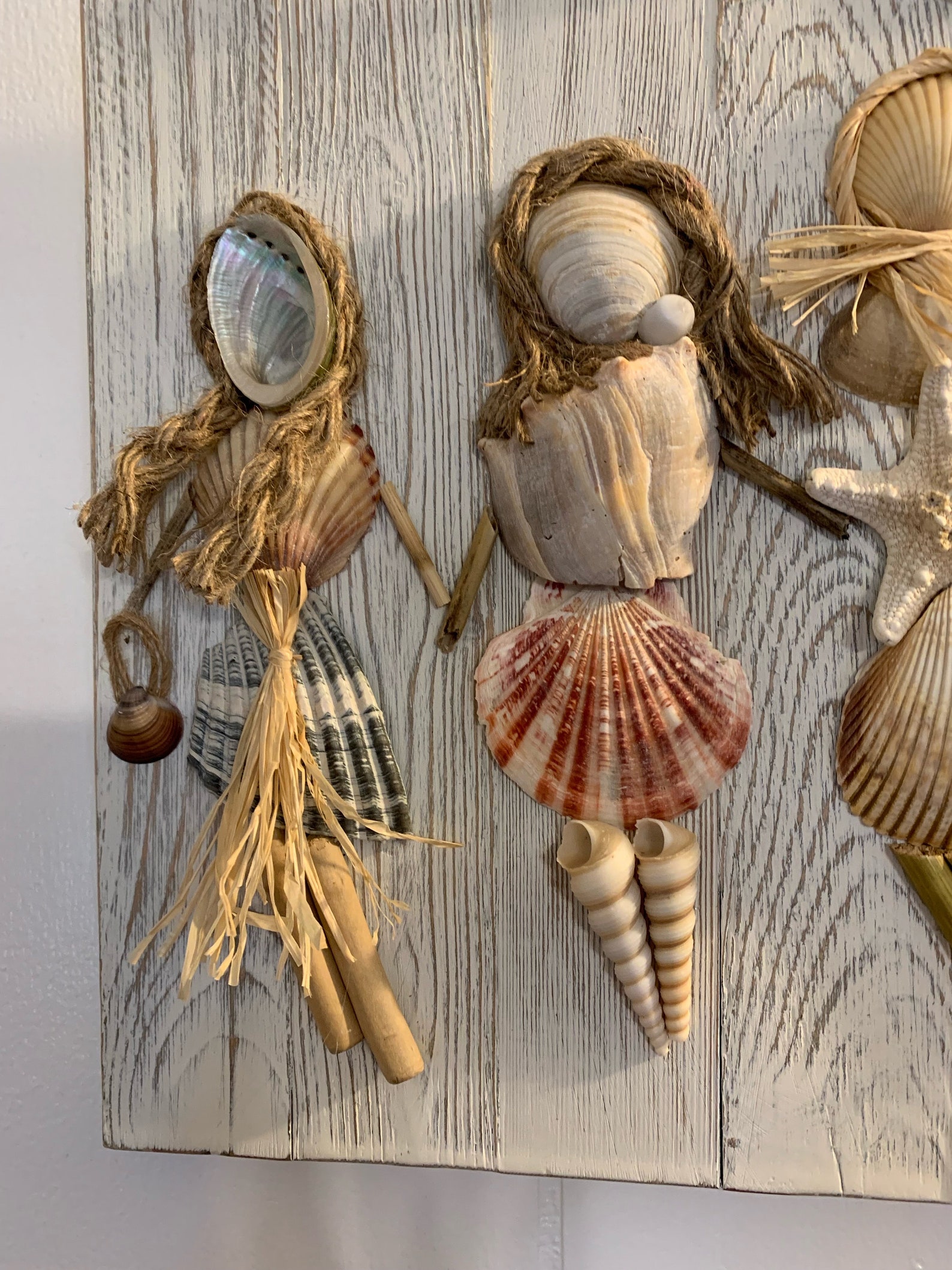 Seashell People Sign / Five Beach Sisters & Friends / Coastal Home Decor - Etsy