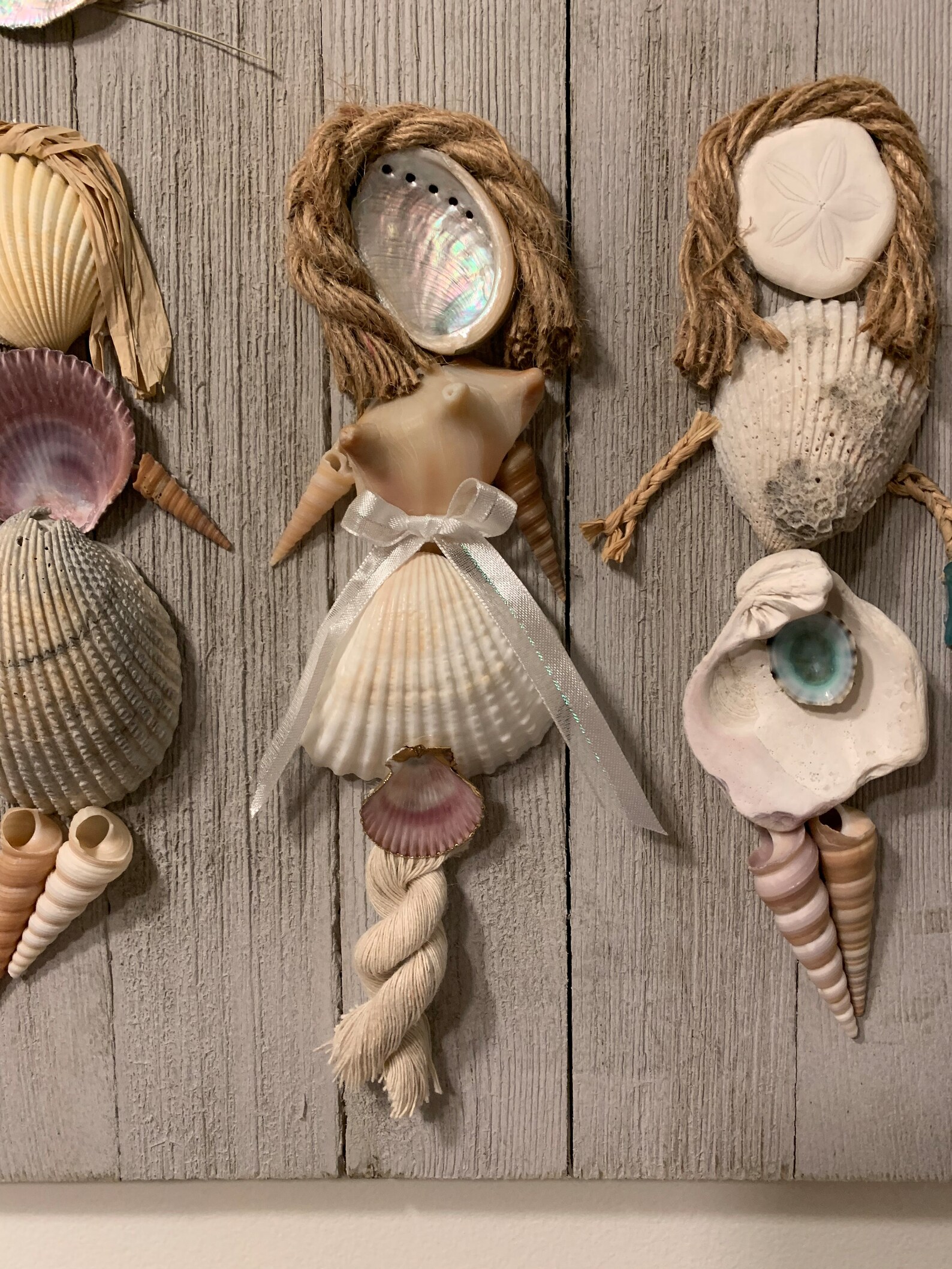 Seashell People Sign / Five Beach Sisters & Friends / Coastal Home Decor - Etsy