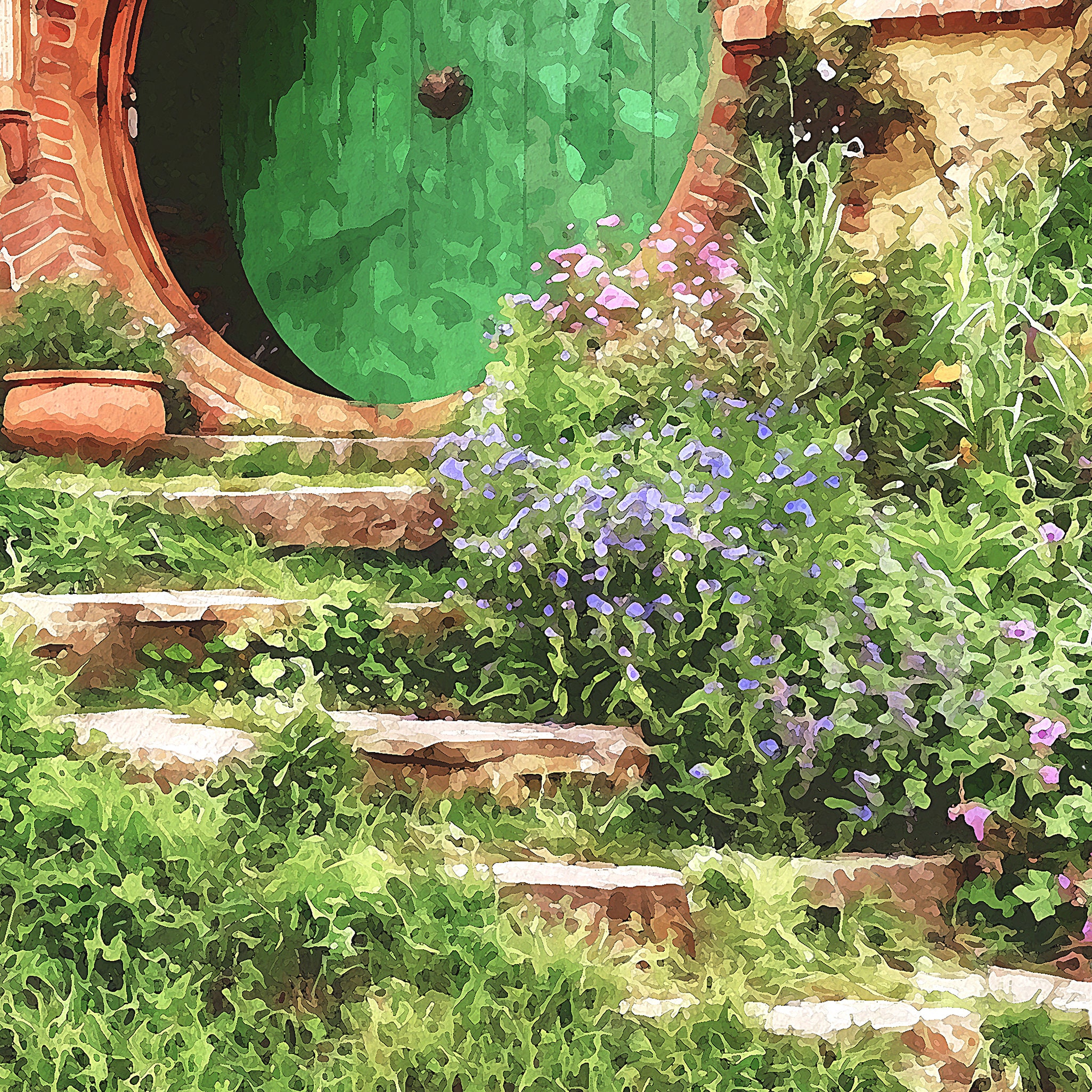 Lord of the Rings Art | Set of 3 Hobbit Holes Printable Wall Art ...