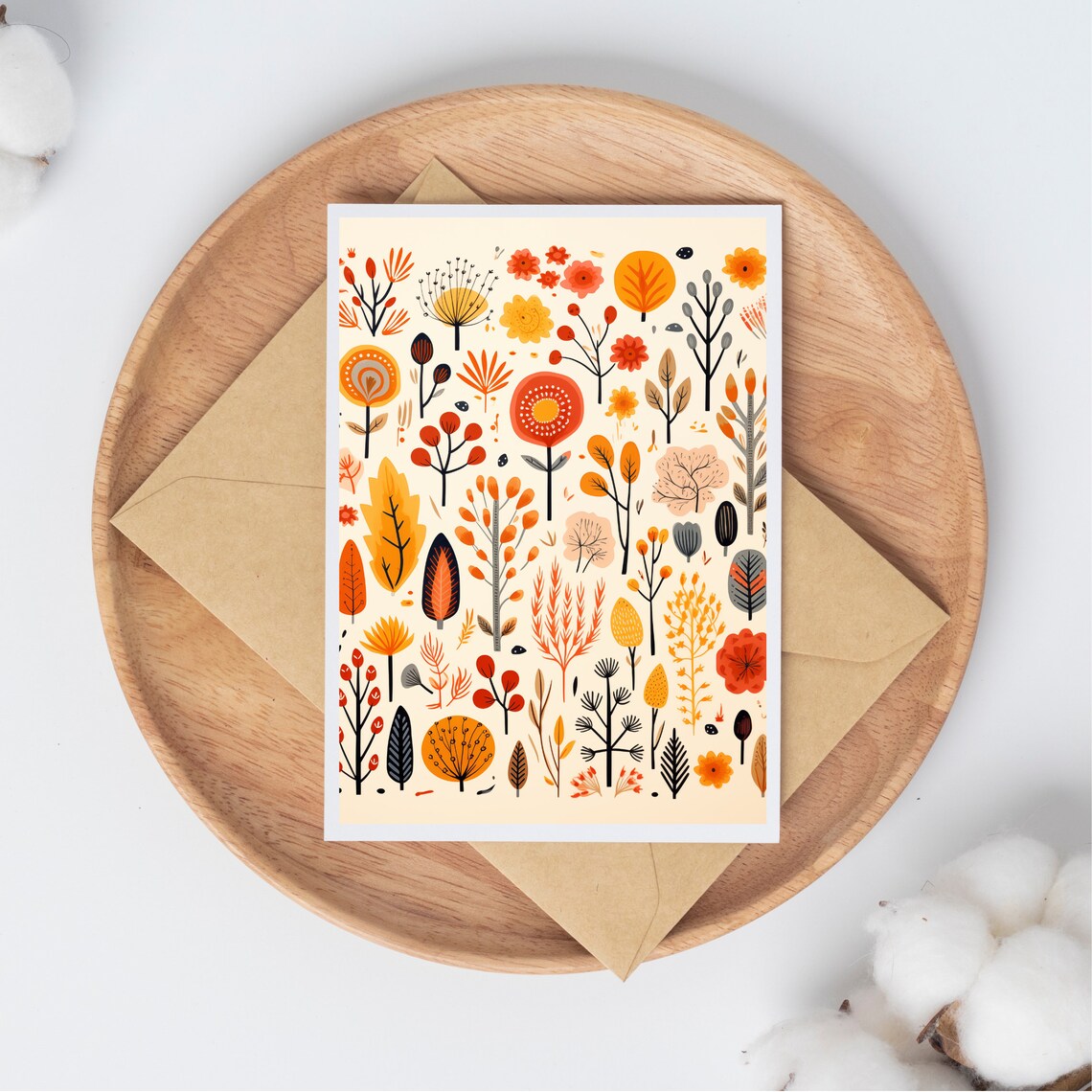 Aussie Summer Floral Greeting Card: Festive Illustration (digital ...