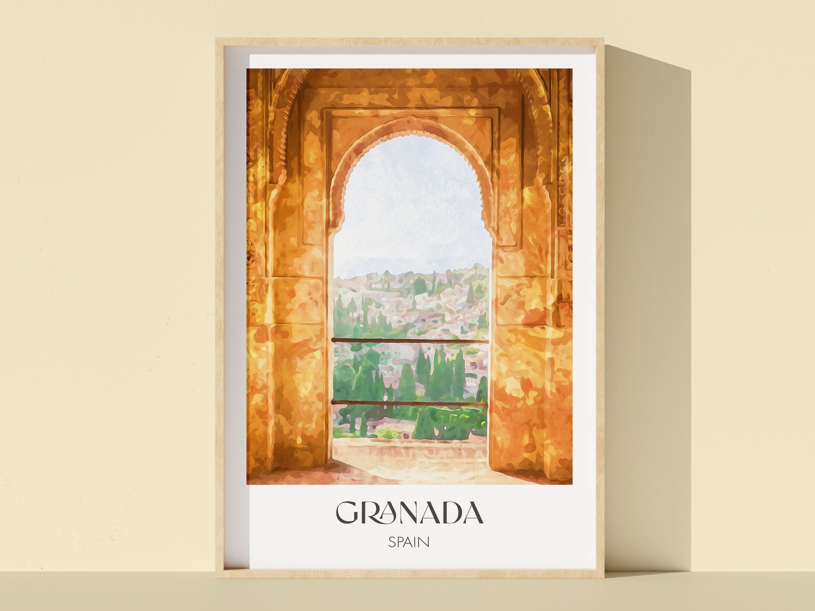 Alhambra Granada Art Spain Travel Art Granada Andalusia Travel Art ...