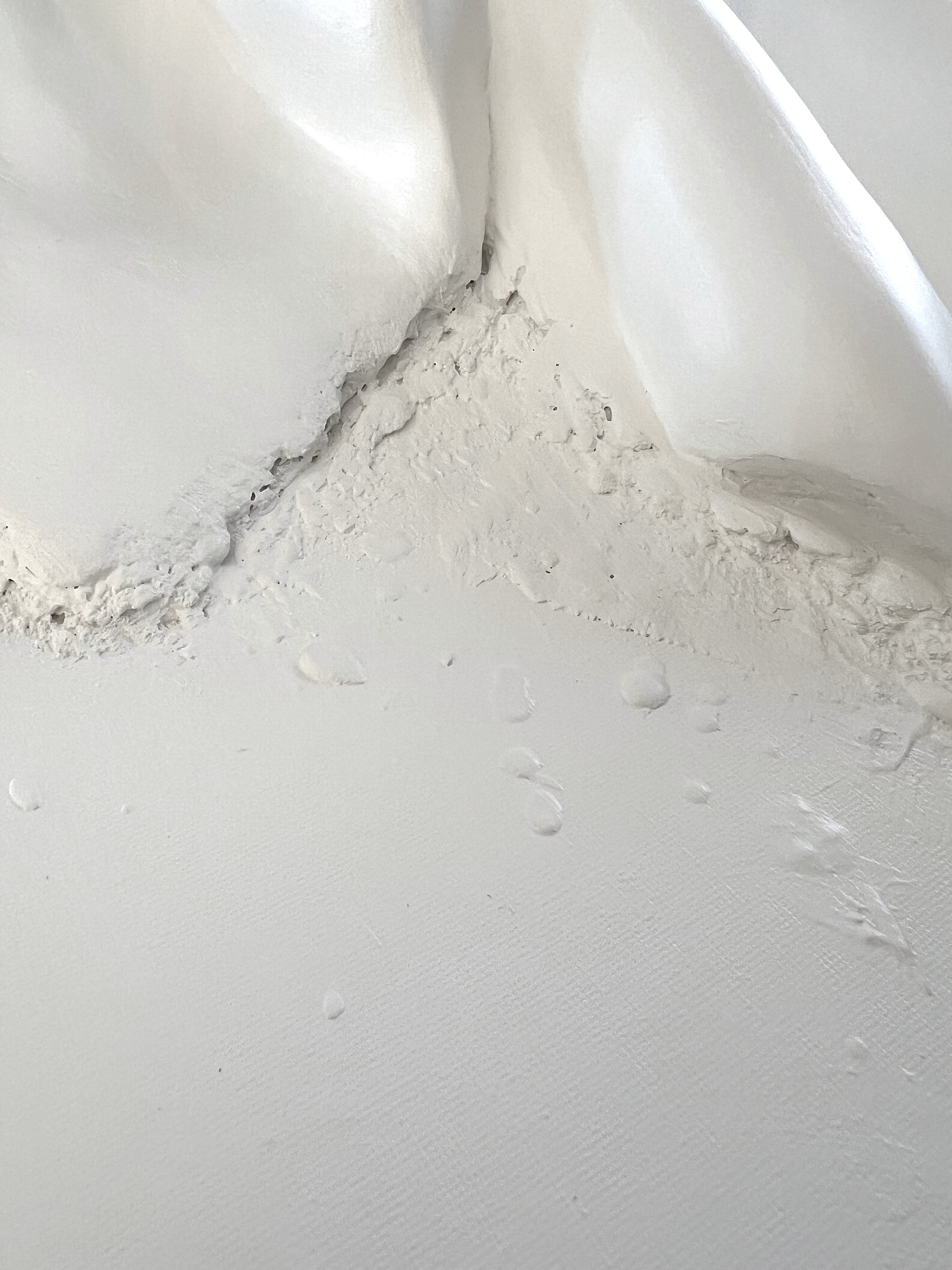 Plaster on Canvas, Texture Painting, Sculpted Canvas, Minimalistic Wall ...