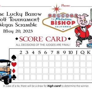 Custom Poker Run Score Cards - Etsy