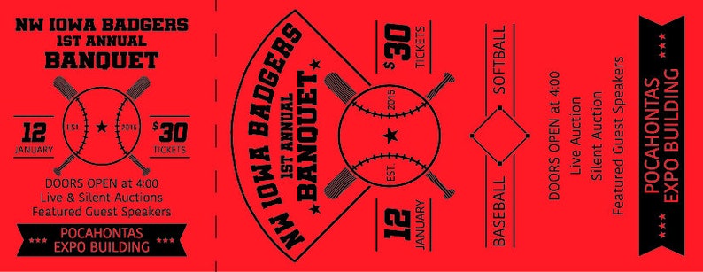 CUSTOM 2-part Standard Raffle Tickets Numbered Both Sides - Etsy