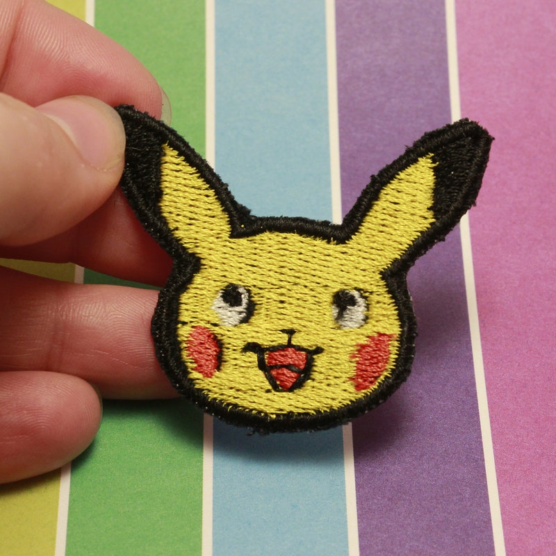 Pikachu Sew on Patch - Etsy