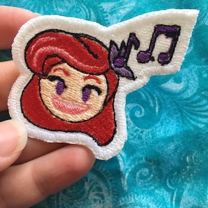 Ariel Disney Emoji Blitz Ready to Iron on or Sew on Patch - Etsy