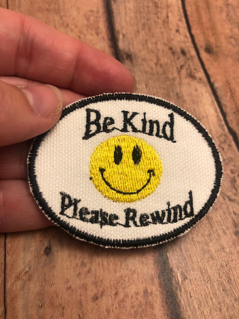 Be Kind Please Rewind VHS Tape Sticker Iron on or Sew on Patch - Etsy