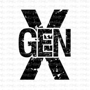 Sublimation Transfer 1E Gen X Generation X Theme DIY Press at Home on ...
