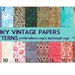 Printed Vinyl and HTV Funky Vintage Papers Patterns Heat Transfer Vinyl ...