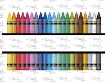 Crayons Split Monogram Teacher Art Teacher School Use - Etsy
