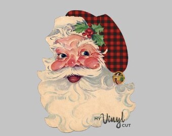 Buffalo Plaid Santa Hat Red Black SVG EPS PNG Sublimation - Etsy