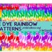 Printed Vinyl Tie Dye Rainbow Patterned Heat Transfer or Adhesive Vinyl ...