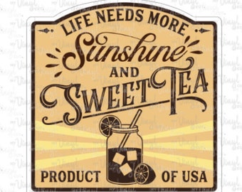 Sweet Tea Label | Etsy
