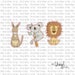 Mini Sticker Animal Zoo Stickers Pick and Choose Your Animal or Collect ...
