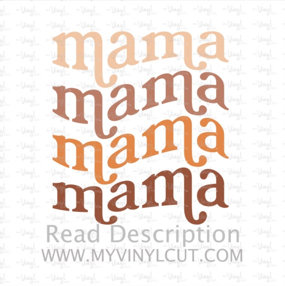 Digital File Mama SVG Dxf Pdf Ai Png Jpg for Print or Cut | Etsy