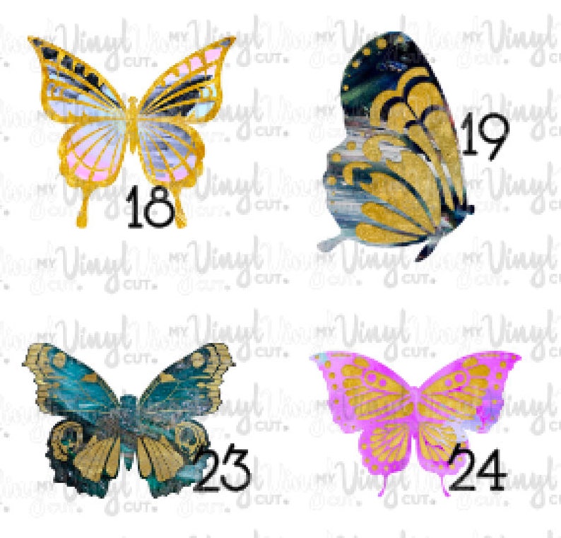 HTV Transfer Butterflies Iron on Sized for SHOES or Put All | Etsy