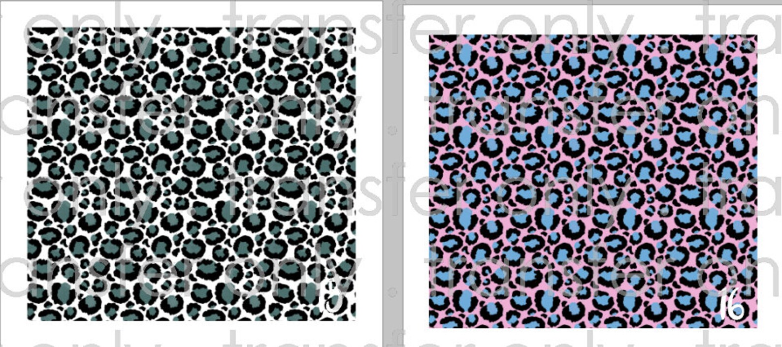 Printed Vinyl FUN CHEETAH Patterns 12 X 12 Inch Sheet of Heat Transfer ...