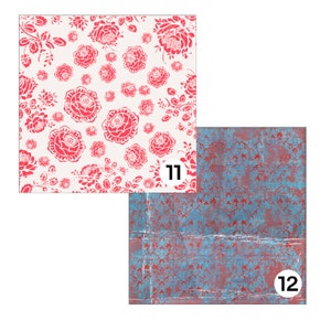 Printed Vinyl and HTV Funky Vintage Papers Patterns Heat Transfer Vinyl ...