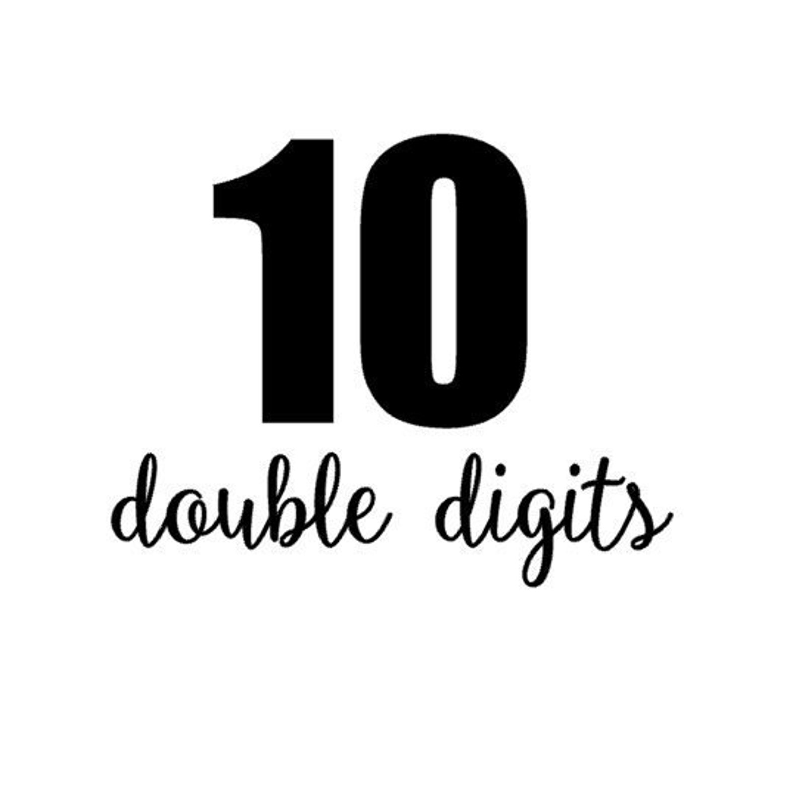 Digital Family Birthday Shirts 10 Double Digits Milestone SVG - Etsy