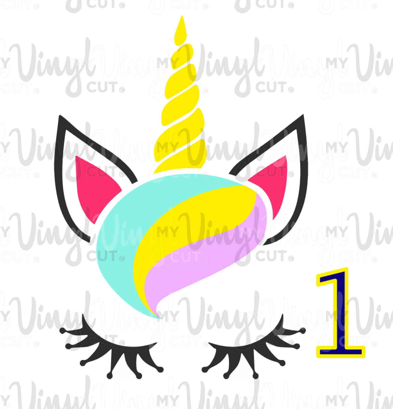 Waterslide Decal Vector Unicorns 3 1/2 inches tall Inkjet | Etsy