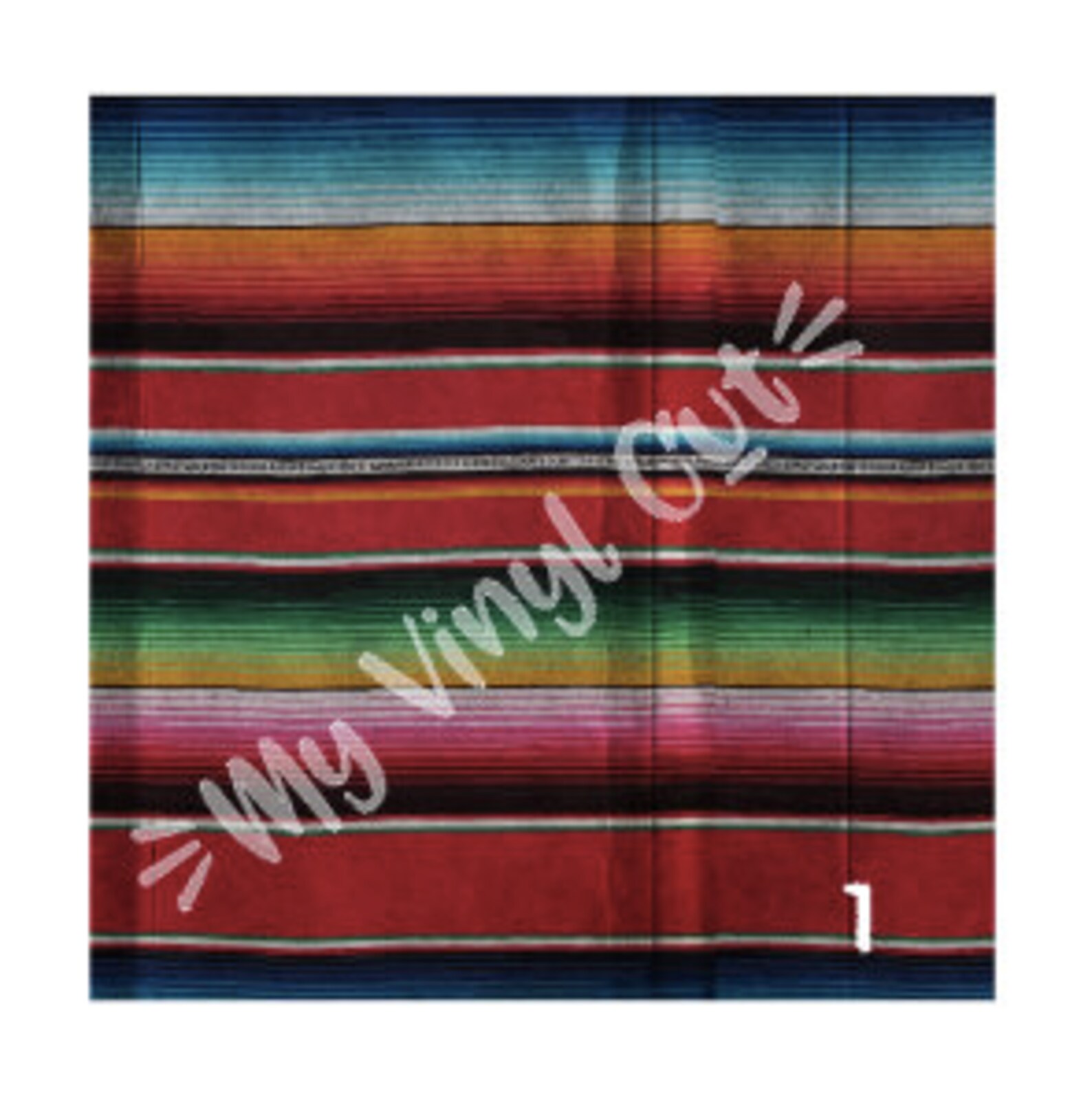 Serape HTV Heat Transfer Printed Vinyl Pattern 12 X 12 Inch Sheet for ...