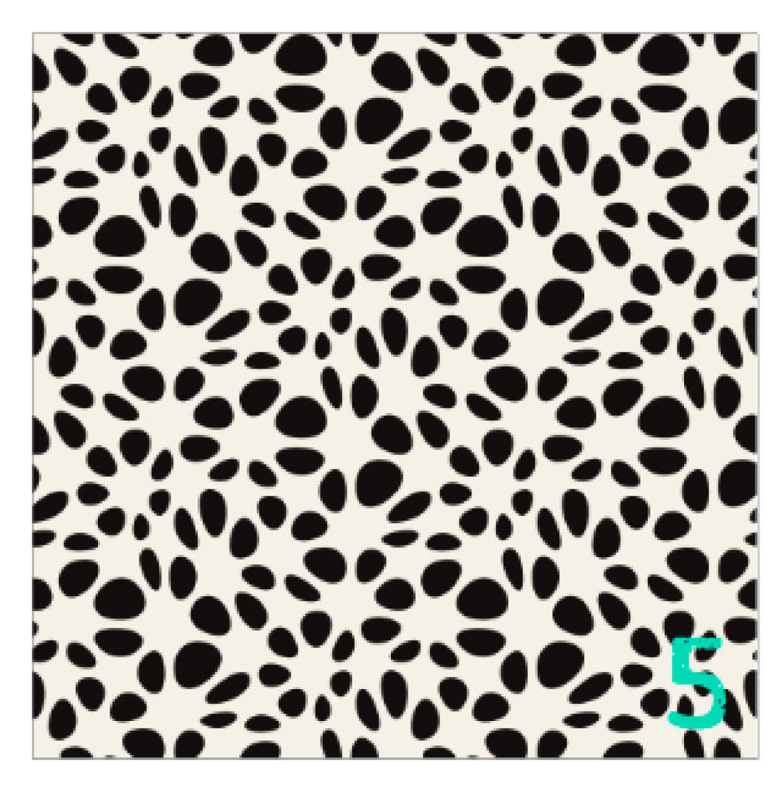 Printed Vinyl SPOTTED BLACK WHITE Patterns 12 X 12 Inch Sheet of Heat ...