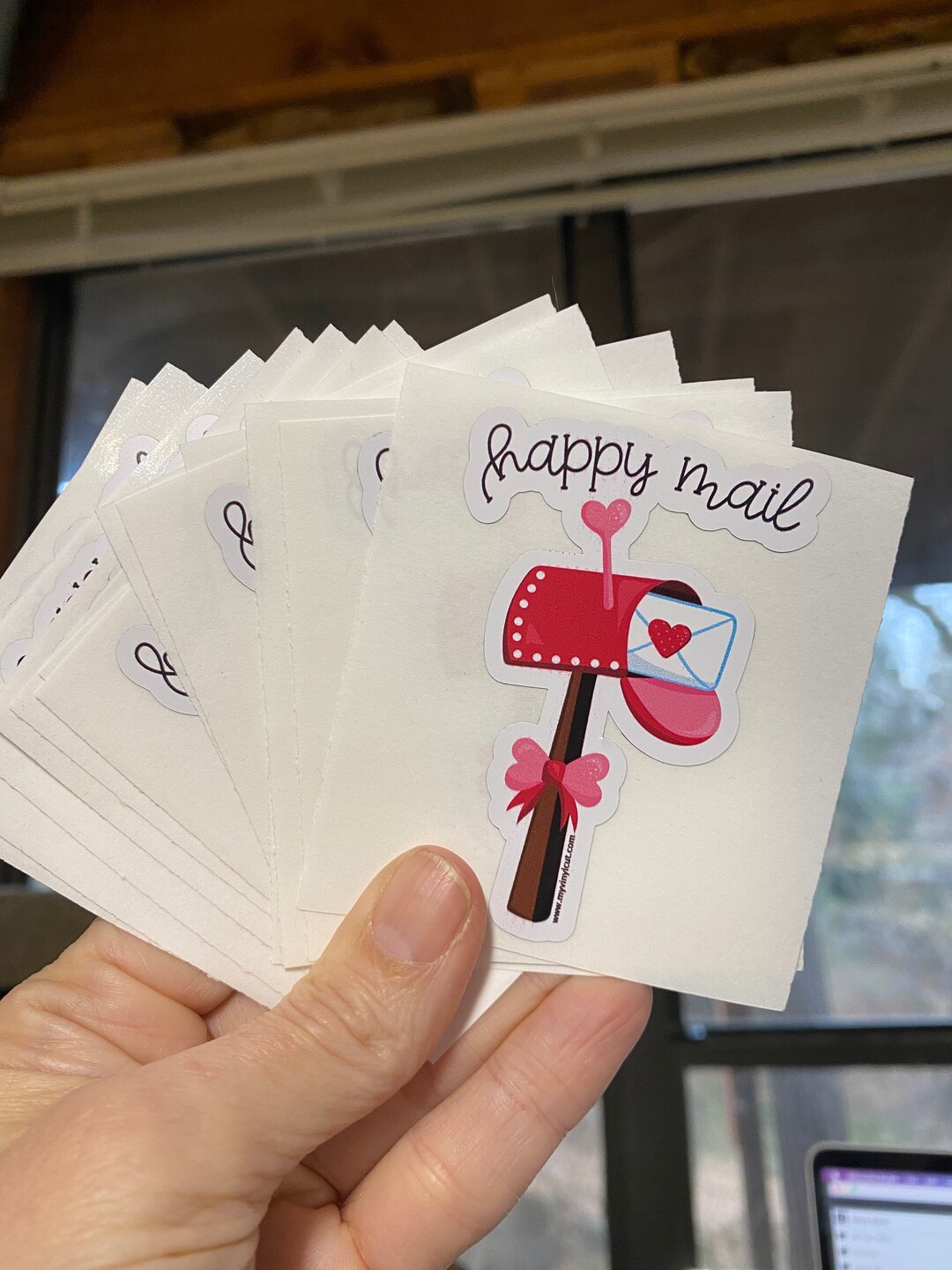 Sticker Pack Happy Mail Valentine's Day Mailbox for Your Envelopes and ...