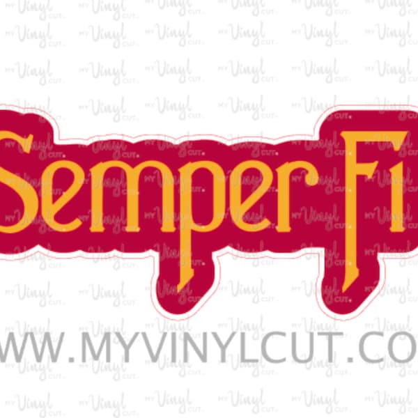 Semper Fi Decal - Etsy